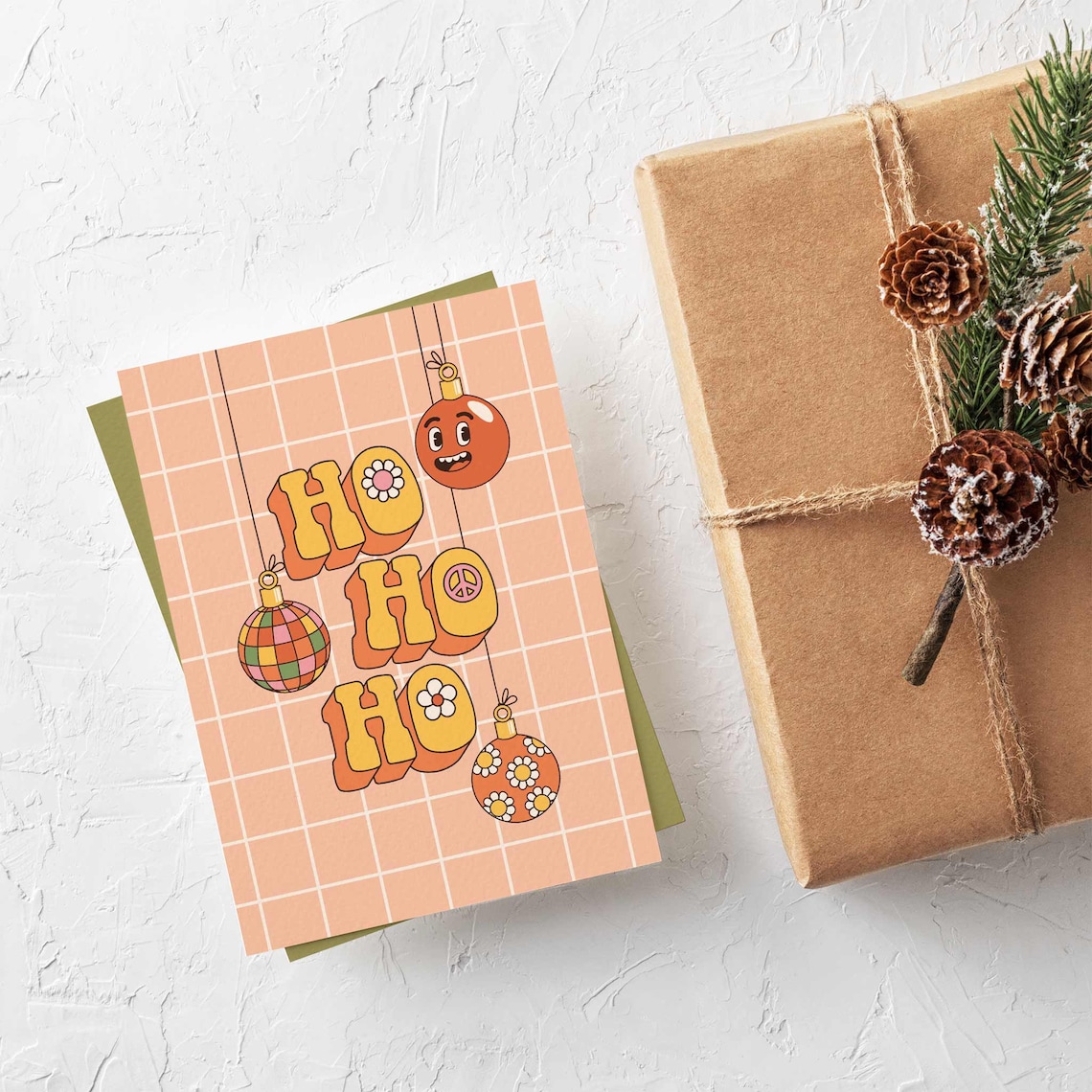 24 Uplifting Boho Christmas Cards in 12 Colorful Holiday - Etsy