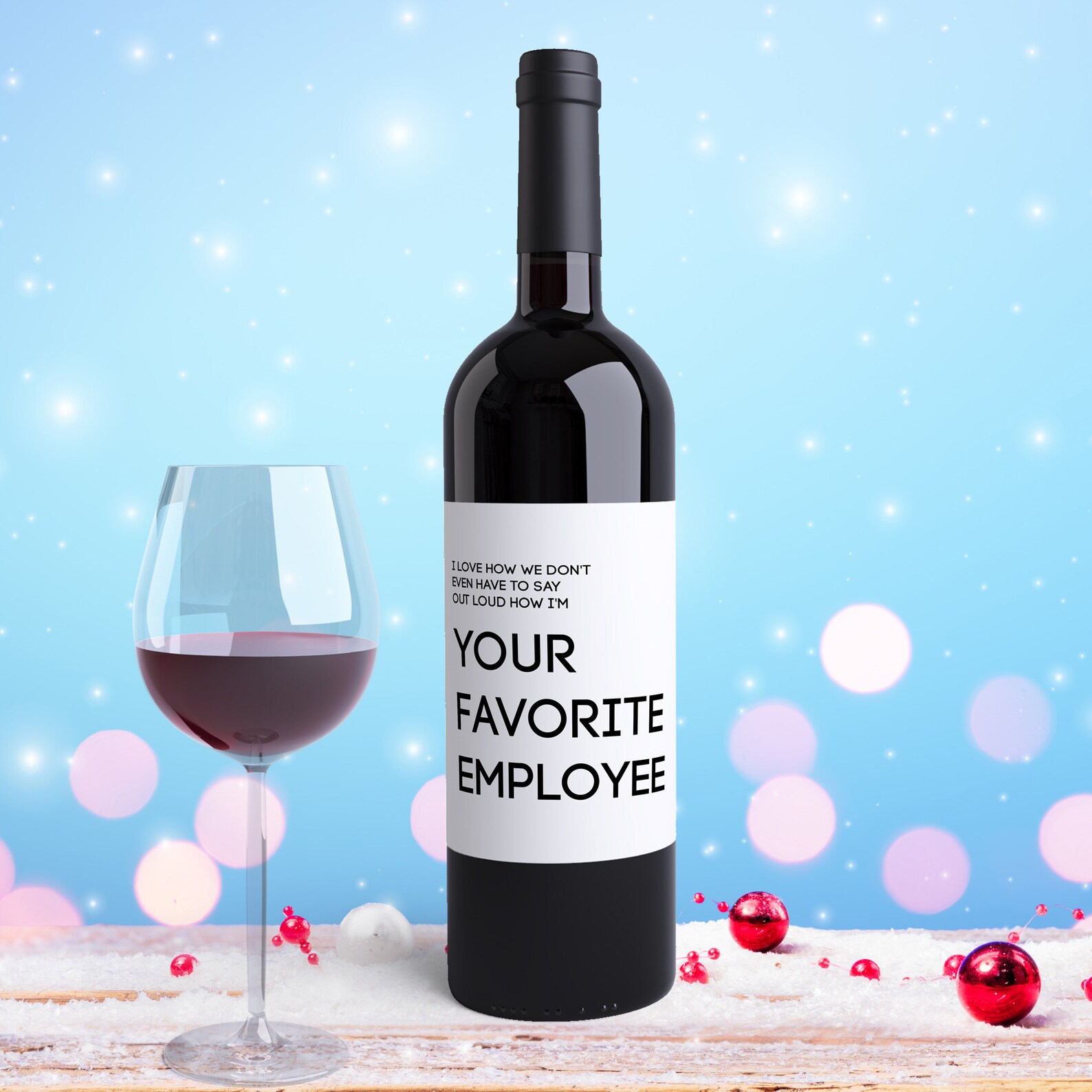 4 Pack Boss Boss Gift Wine Bottle Labels | Bosses Day Christmas Thank ...