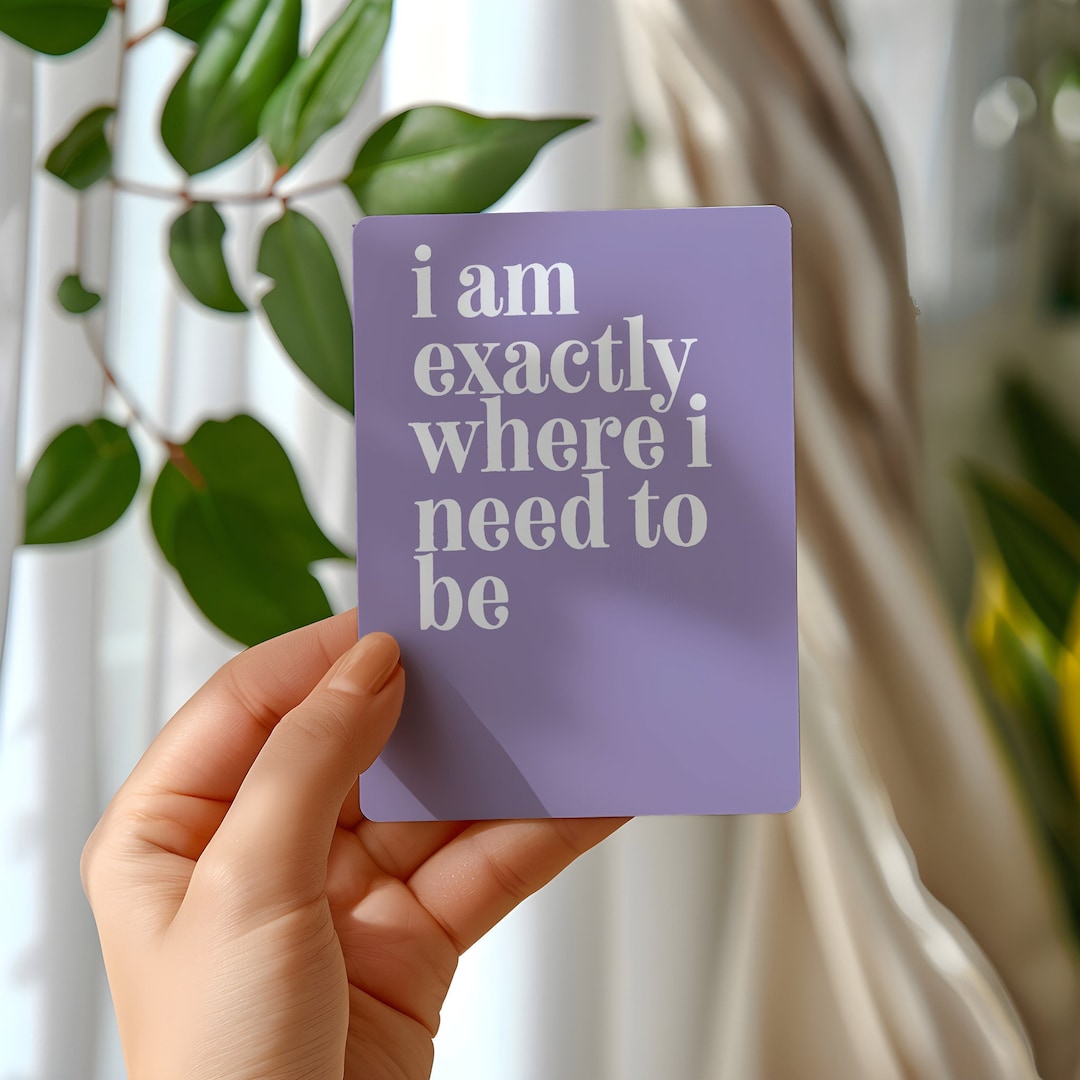 16 Anxiety Relief Affirmation Cards - Mental Health Support Mantras ...