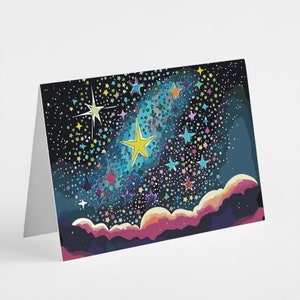 24-pack Galaxy Greeting Cards, Cosmic Starry Night Note Cards ...
