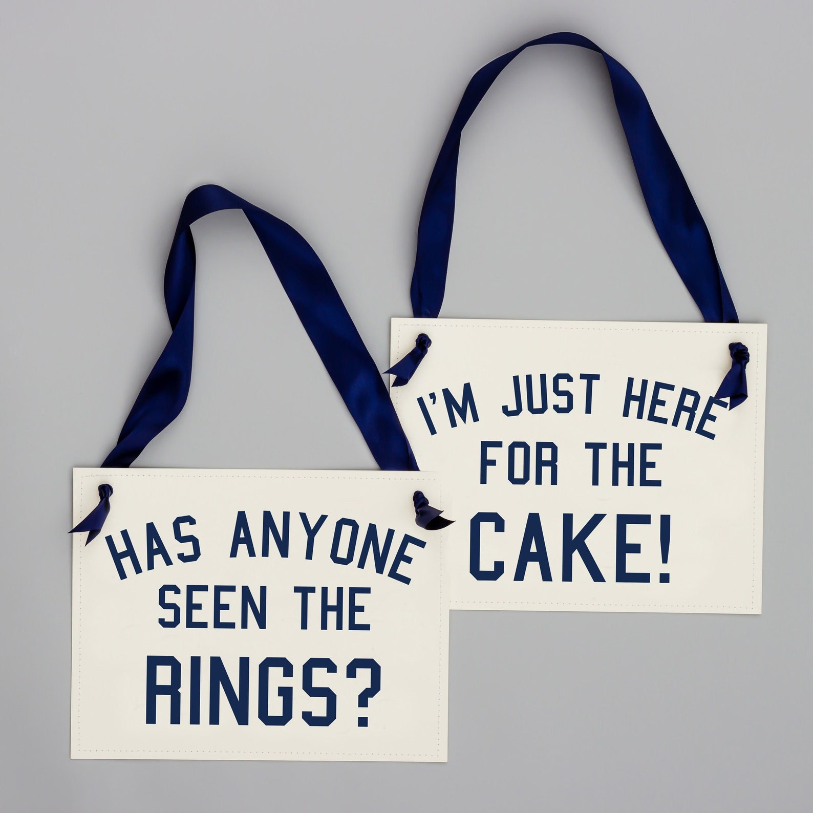 Two Ring Bearer Signs for Wedding Has Anyone Seen the Rings - Etsy