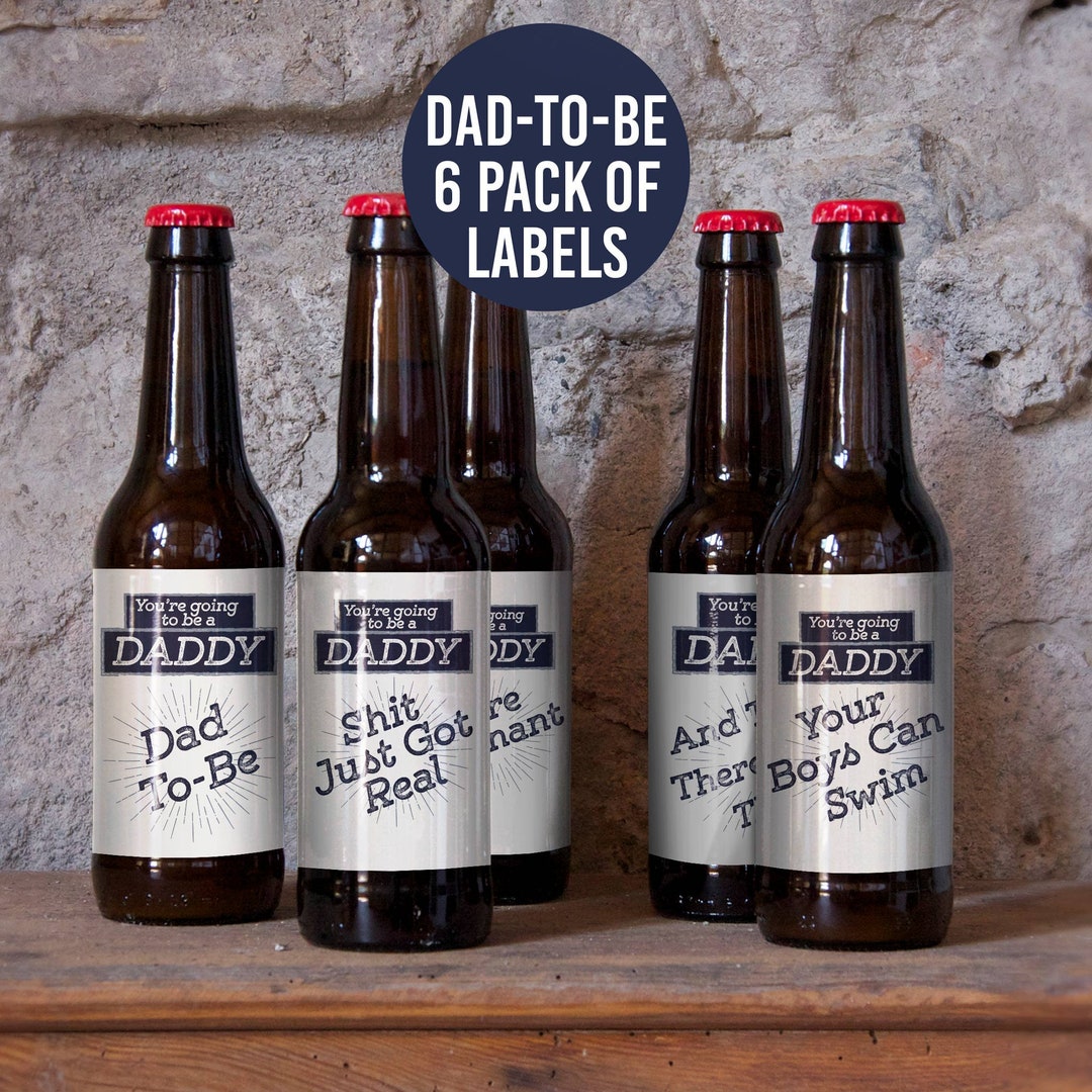 Dad to Be Beer Labels 6 Pack You're Going to Be A Daddy - Etsy