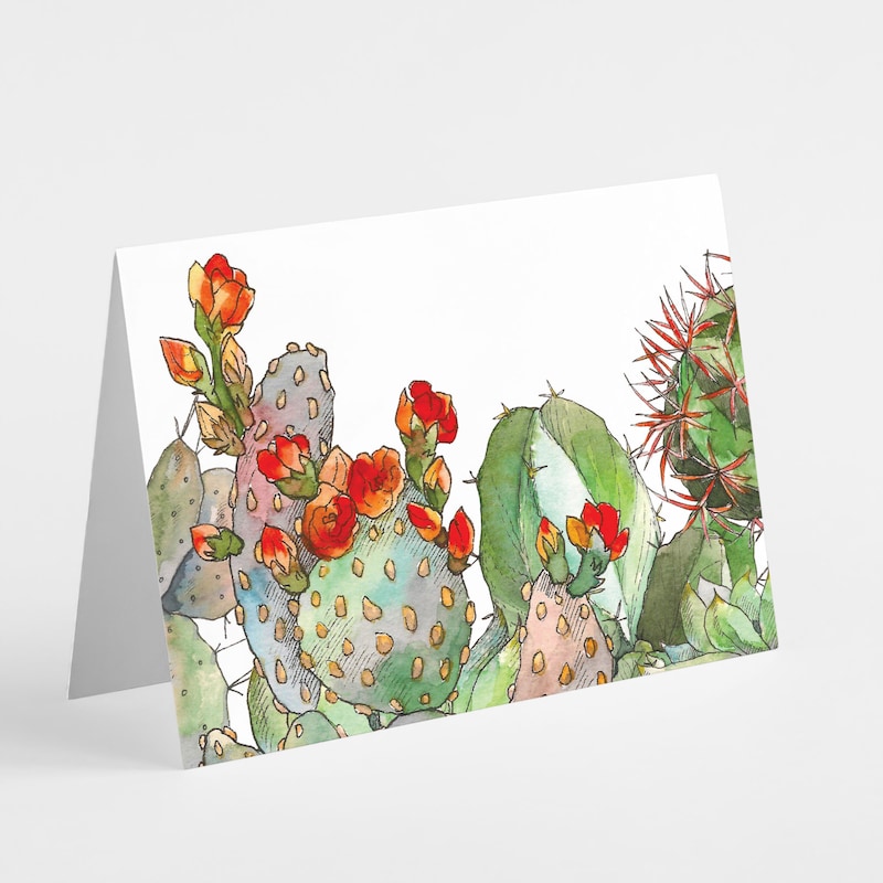 Cactus Greeting Card - Etsy