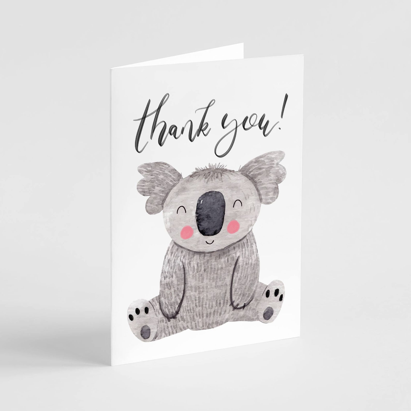 24 Koala Thank You Cards Party Animal Birthday Thanks - Etsy