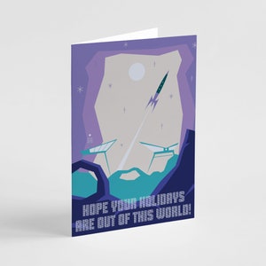 24-pack Space-themed Holiday Greeting Cards, 4 Cosmic Designs With ...