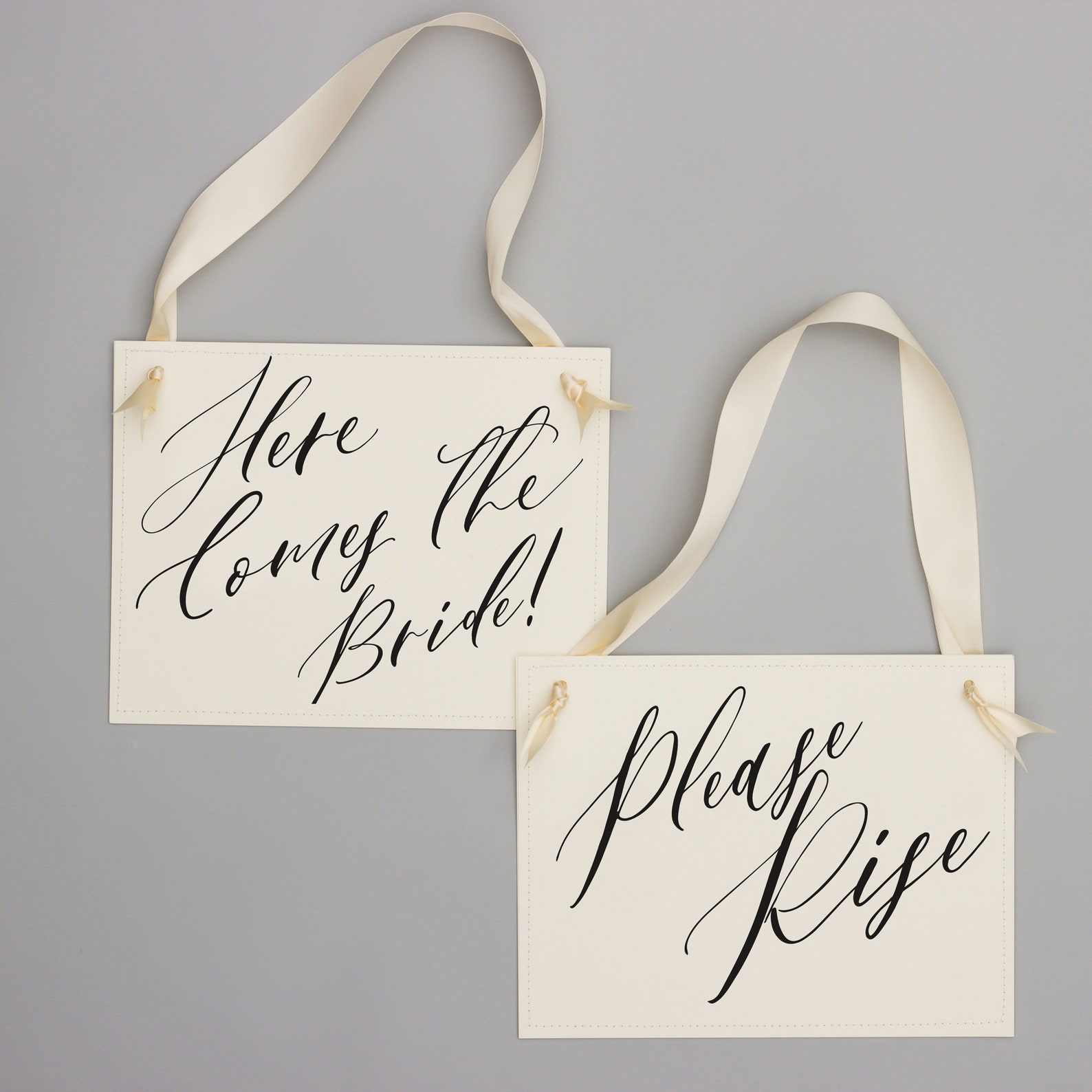 Flower Girl Ring Bearer Signs Set of 2 Wedding Signs Here - Etsy