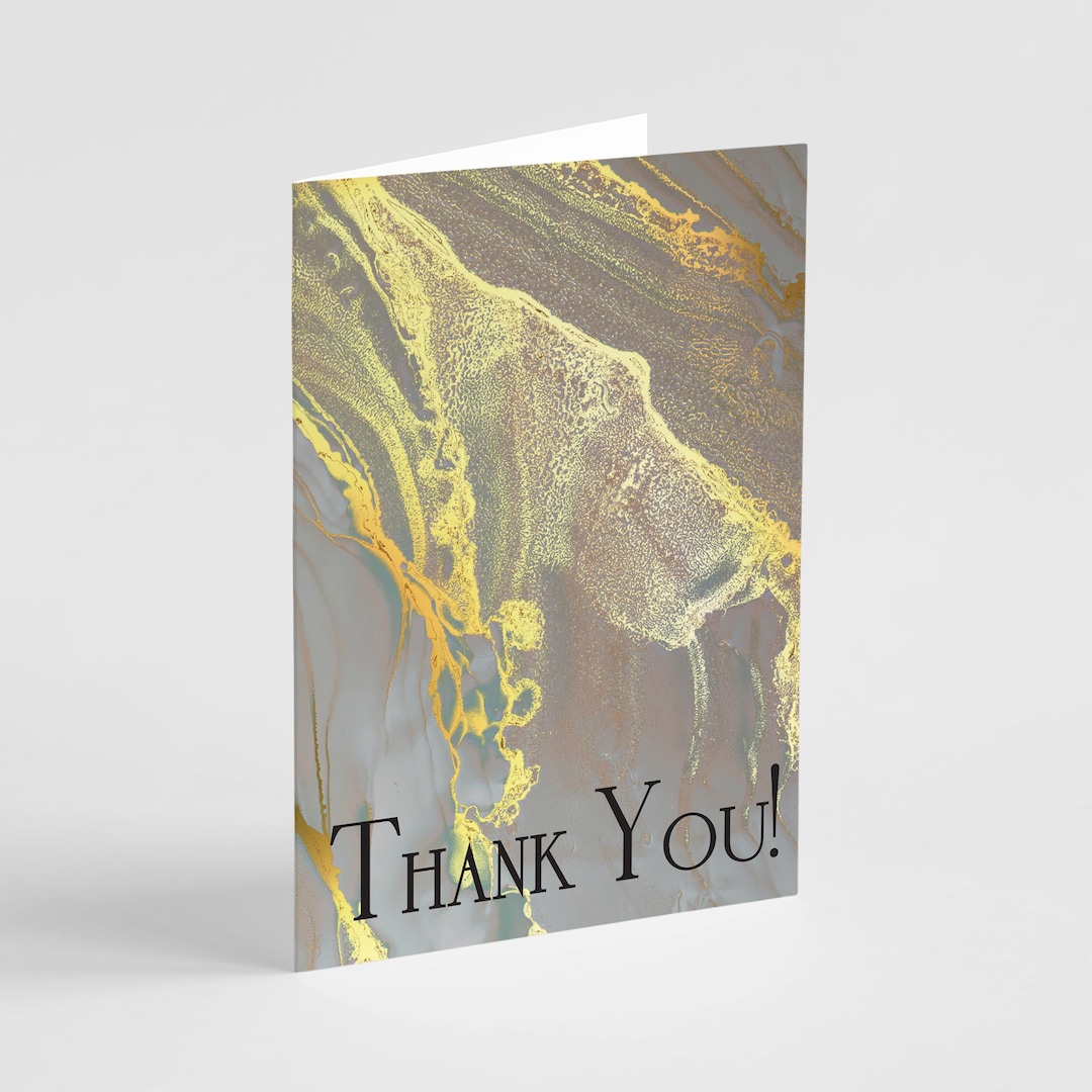 24 Modern Thank You Cards in 4 Elegant Designs, Blank Gratitude ...