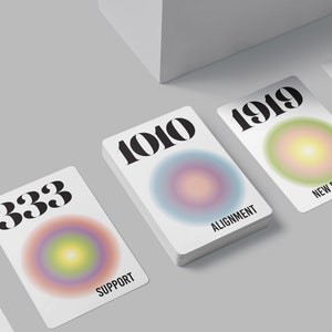 16 Angel Numbers Oracle Card Set - Modern Numerology Manifestation Deck ...