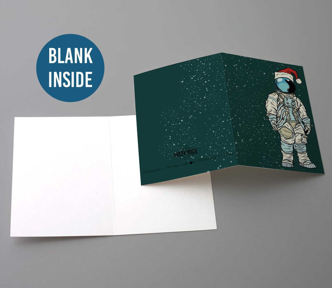Astronaut Christmas Cards 24 Pack of Holiday Stationery With | Etsy