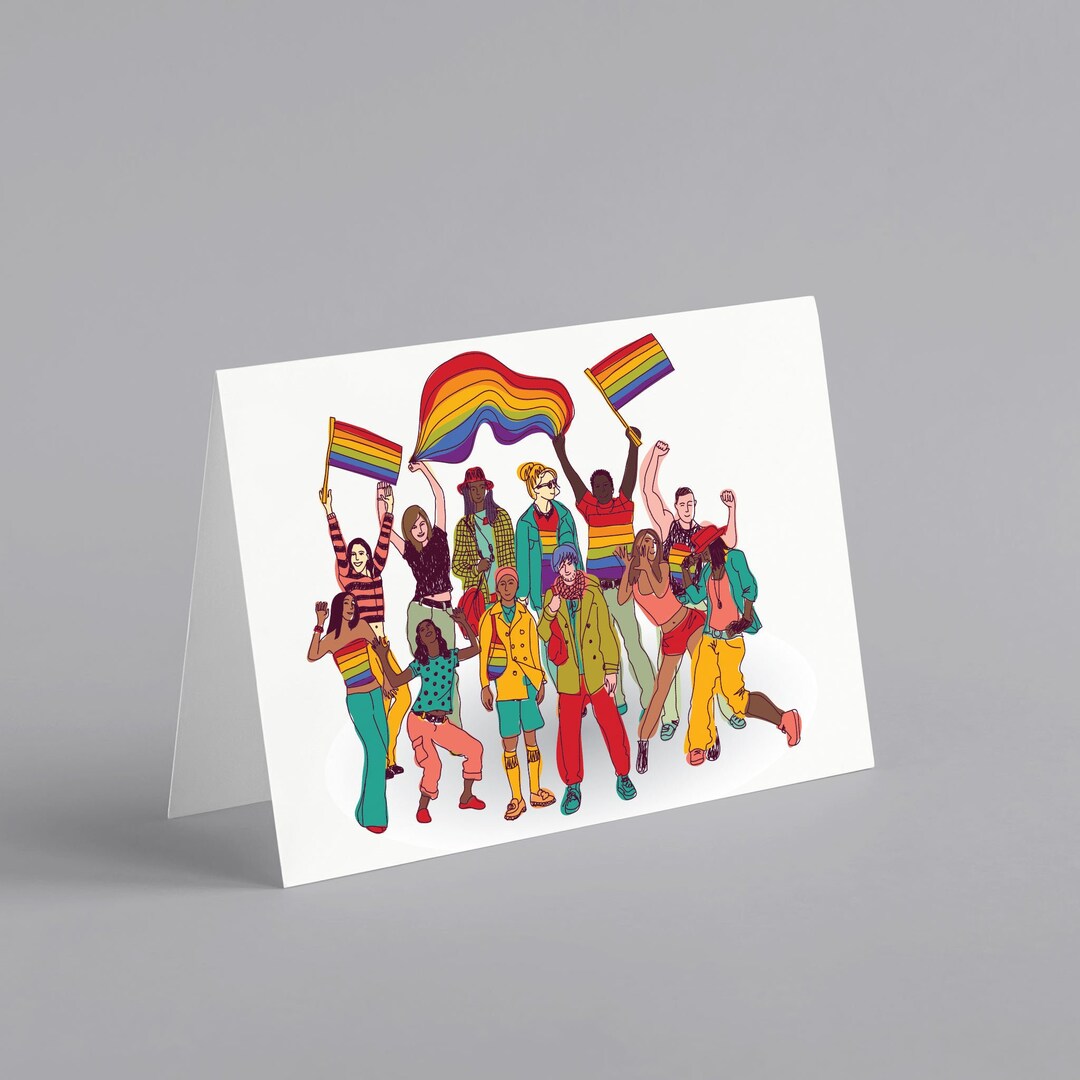 24 Diverse Pride Cards Rainbow Happy Pride 24 Bulk Blank - Etsy