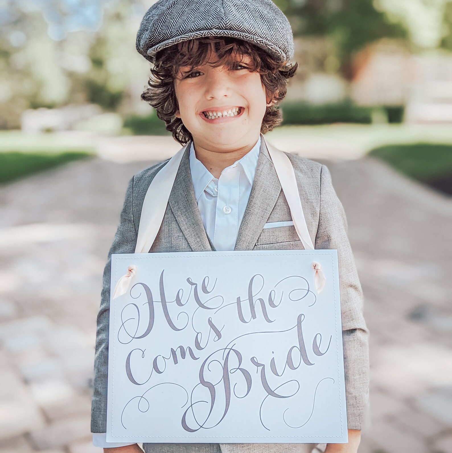 Here Comes the Bride Sign Wedding Sign Ring Bearer Flower Girl Banner ...