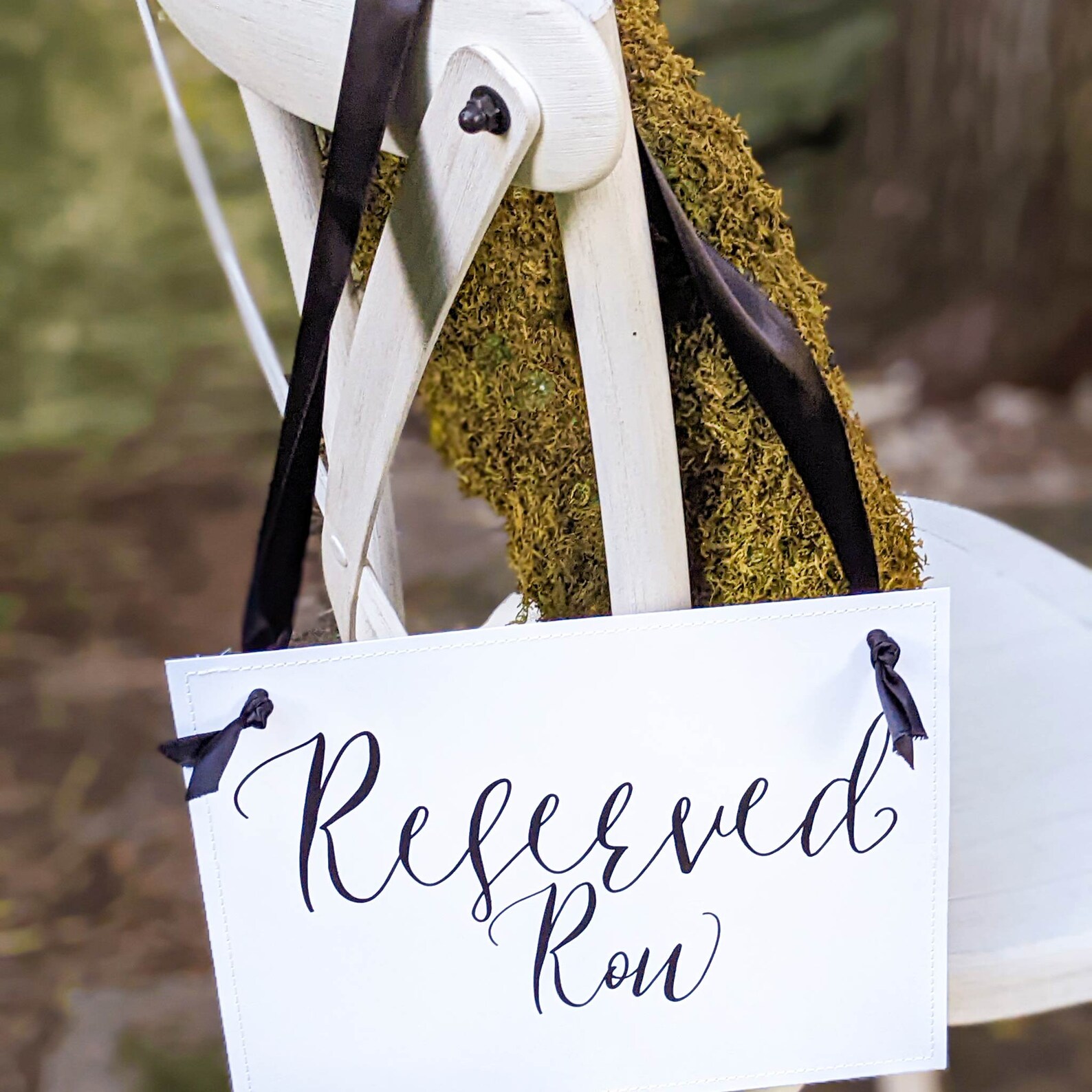 Reserved Row Sign Reserved Chair Sign for Wedding Ceremony - Etsy