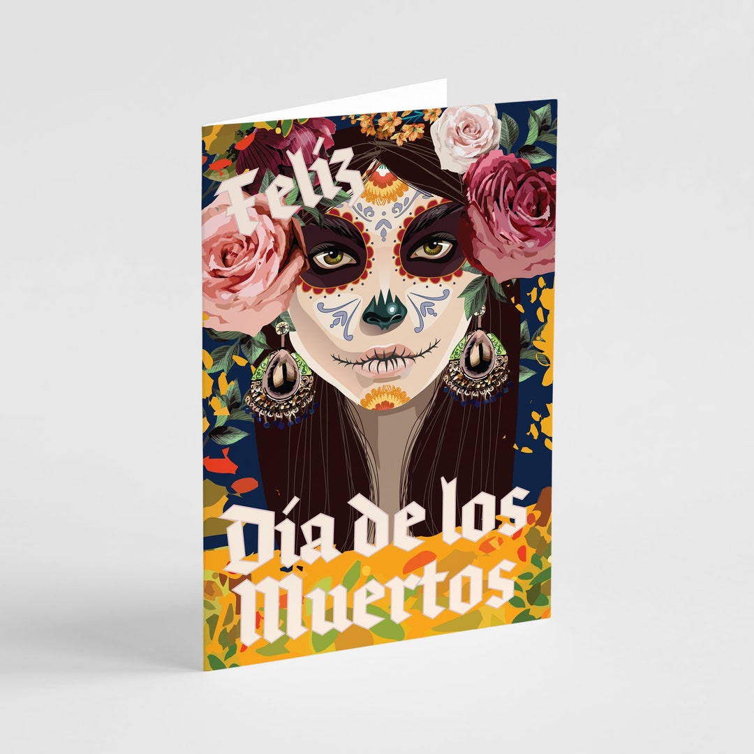 24 Feliz Dia De Los Muertos Cards Envelopes Beautiful - Etsy