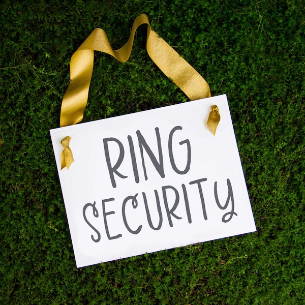Ring Security Sign - Etsy