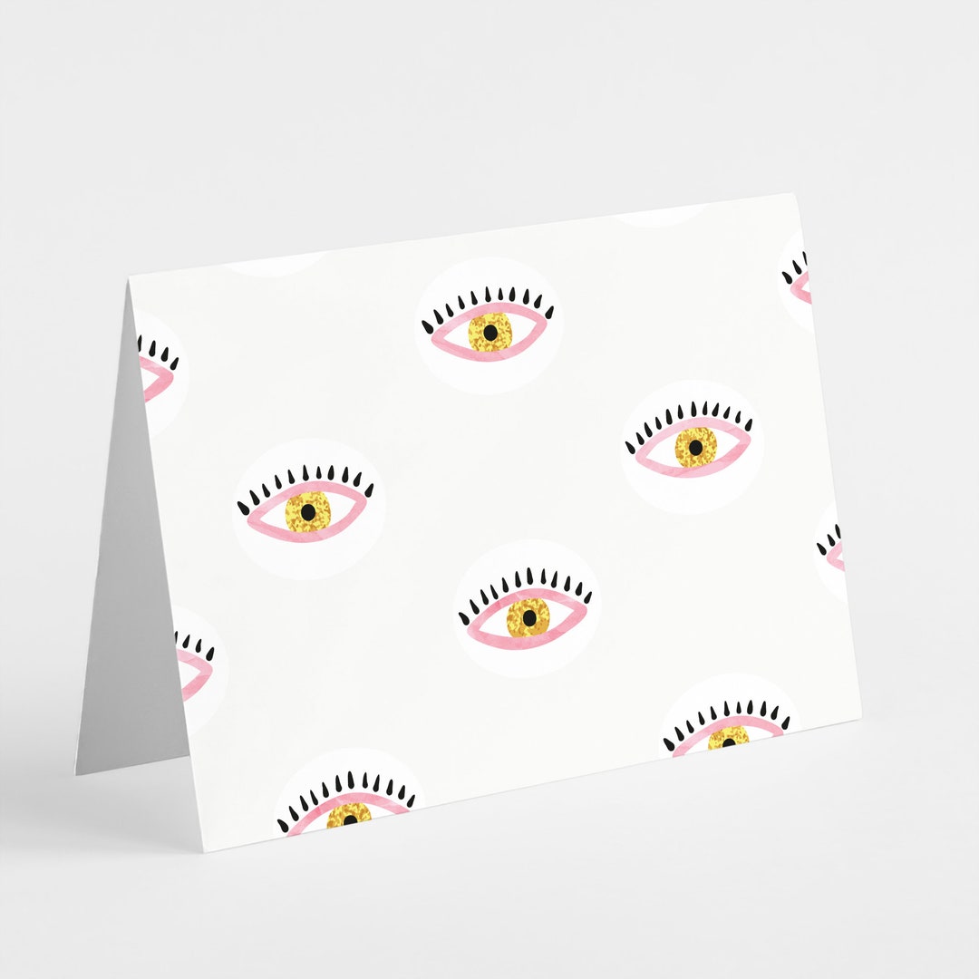 24 Eye Cards Envelopes Pink Girly Witchy All Seeing 6785 - Etsy