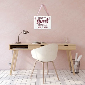 Customizable College Dorm Room Banner - Choose Ink & Ribbon, Add ...