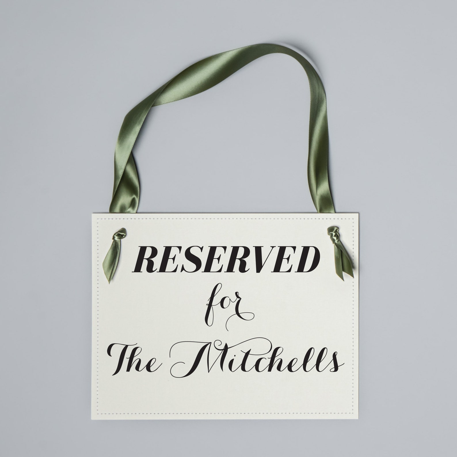 Reserved Seat Sign Personalized Banner Hanging Handmade Sign - Etsy