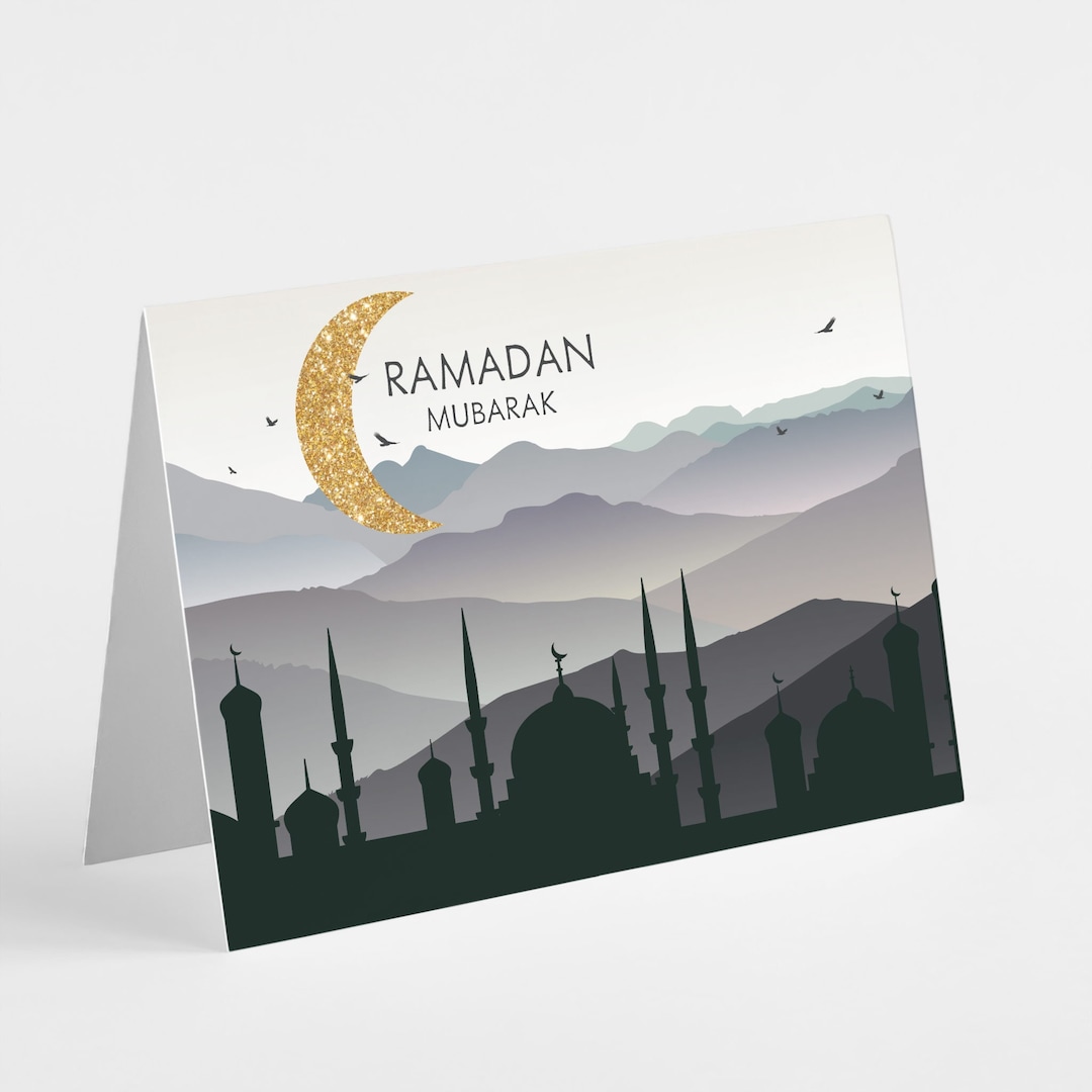 24 Gorgeous Ramadan Mubarak Cards Eid Muslim Islam Holiday Greetings ...