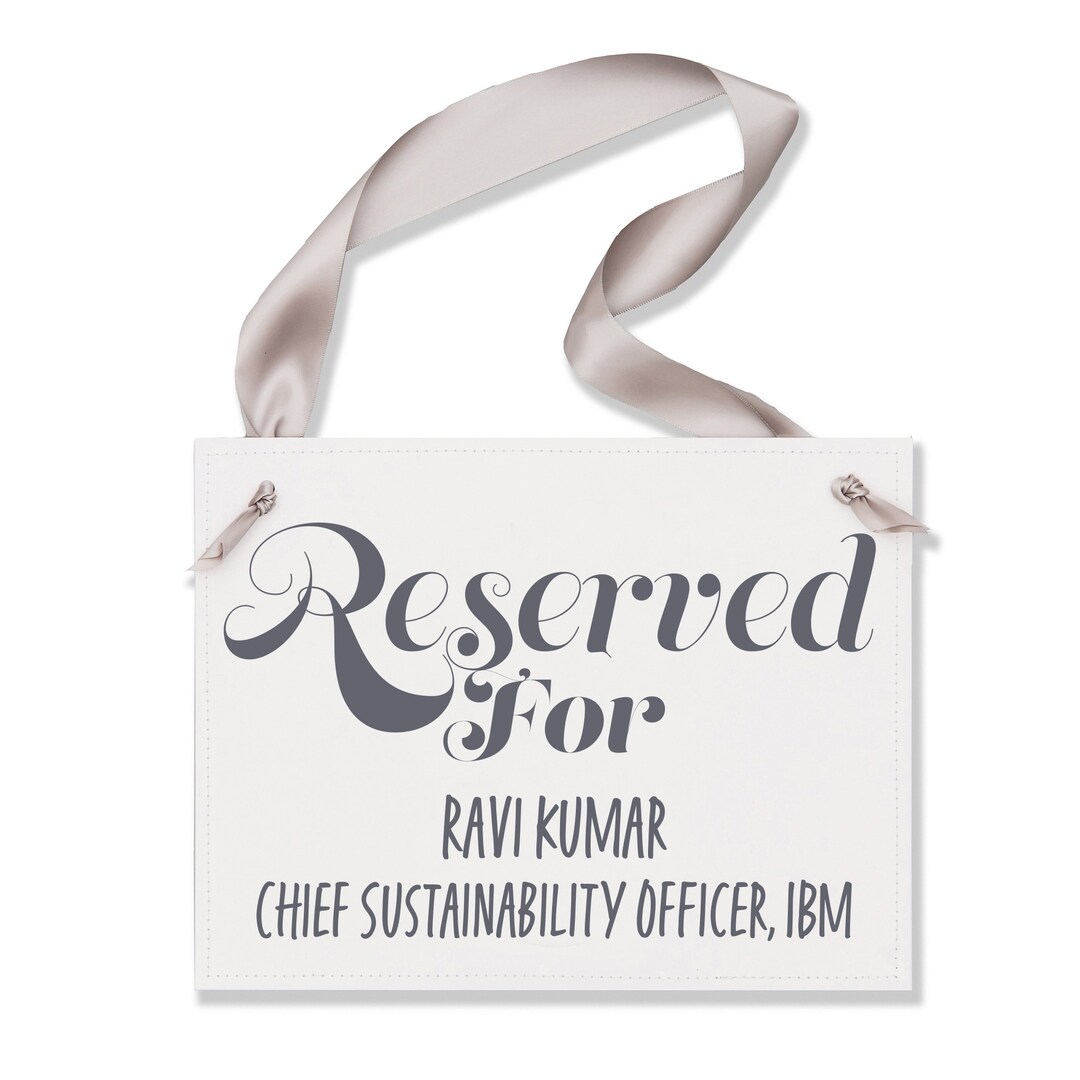 Custom Reserved Seating Banner | Personalized VIP Name & Title ...