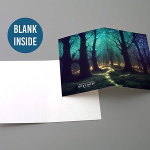 24-pack Enchanted Forest Cards, Mystical Trees Nightscapes, Magical ...