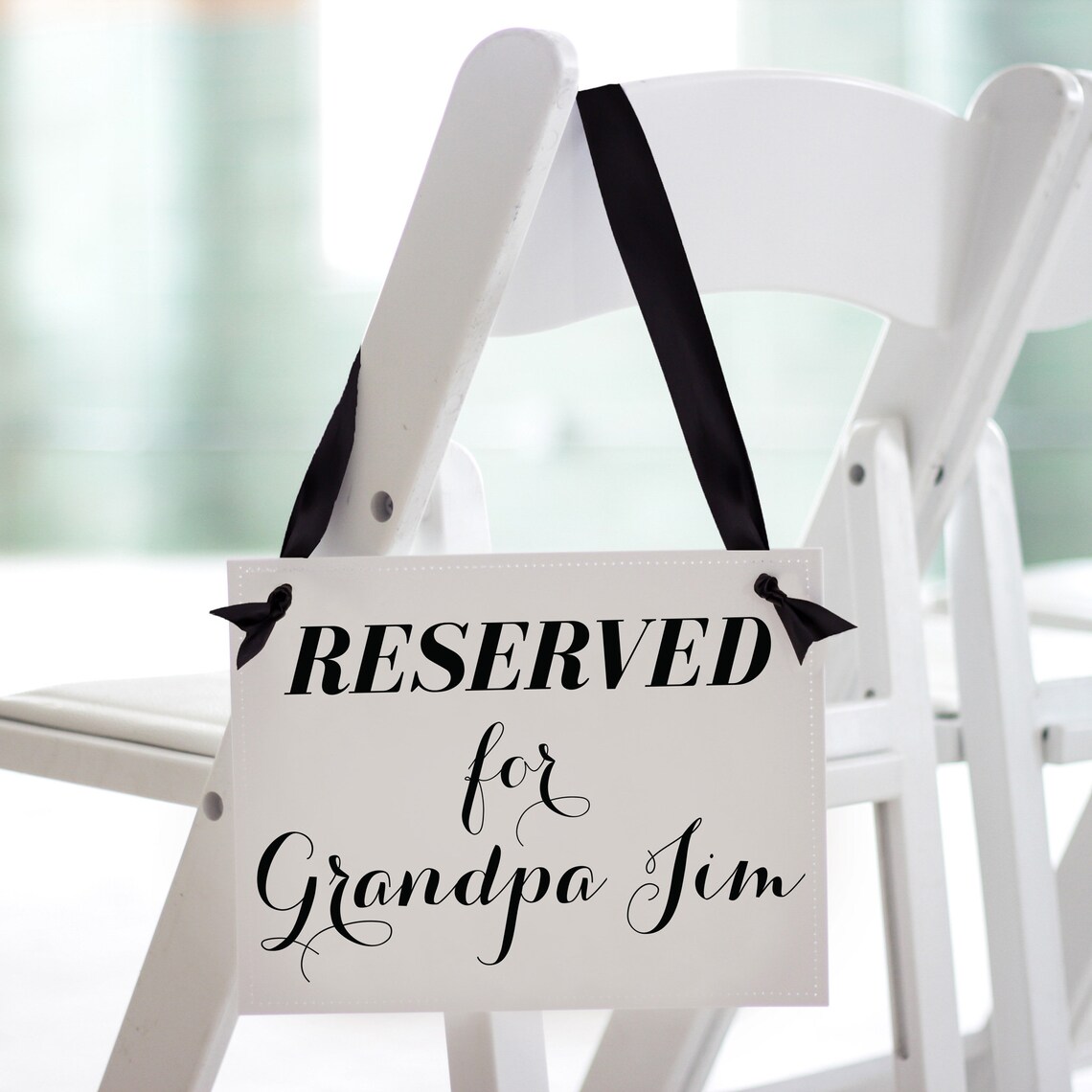 Reserved Seat Sign Personalized Banner Hanging Handmade Sign | Etsy