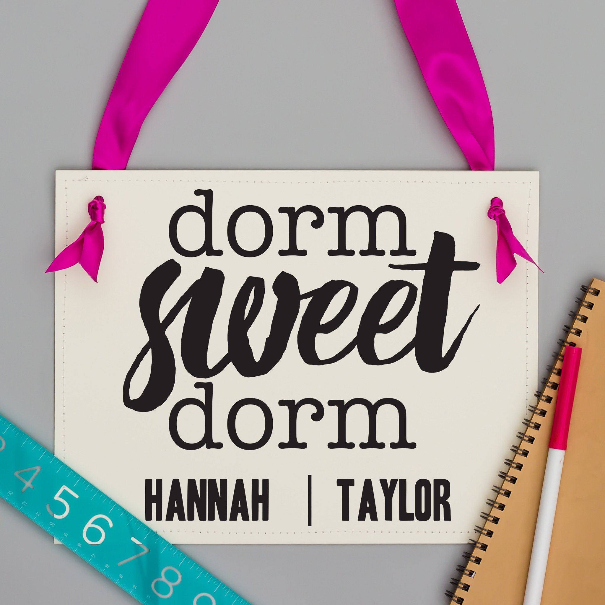 College Roommate Dorm Room Sign Dorm Sweet Dorm Banner | Etsy