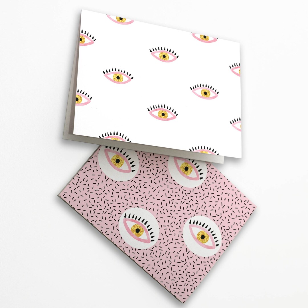 Whimsical Eye Notecards Set of 24 Artistic Mystical Stationery With ...
