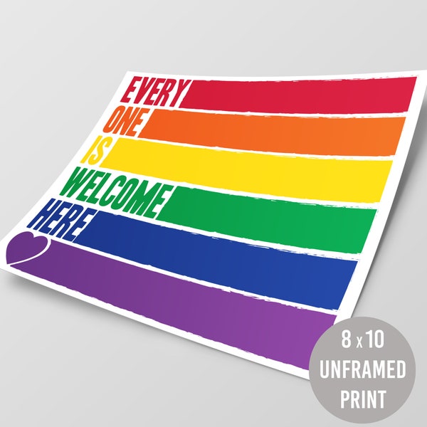 Everyone is Welcome - Etsy