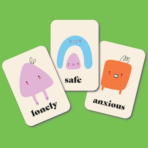 Emotion Cards for Kids - Educational Cards for Learning and Discussing ...