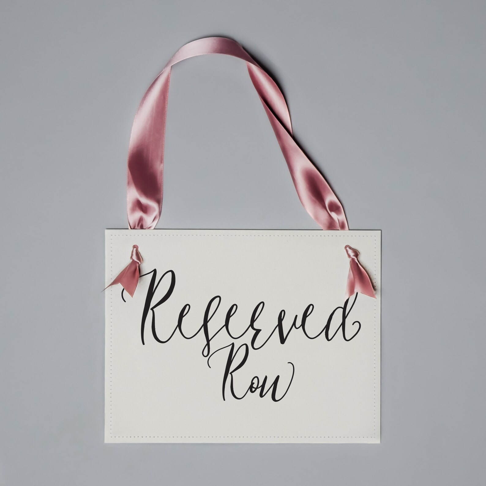 Reserved Row Sign Reserved Chair Sign for Wedding Ceremony - Etsy