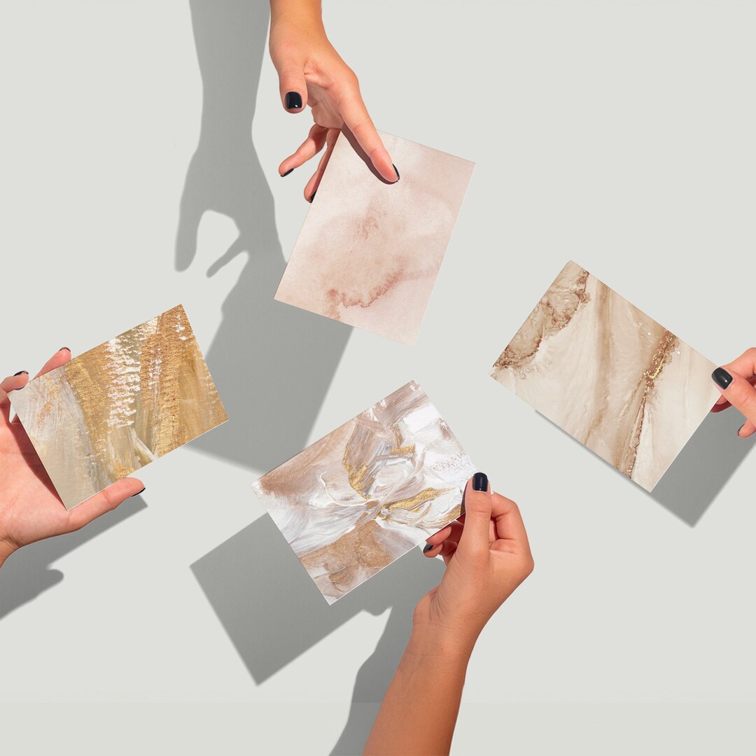 Luxe Neutral Tone Paint Swatch Note Cards – 24 Cards & Envelopes ...