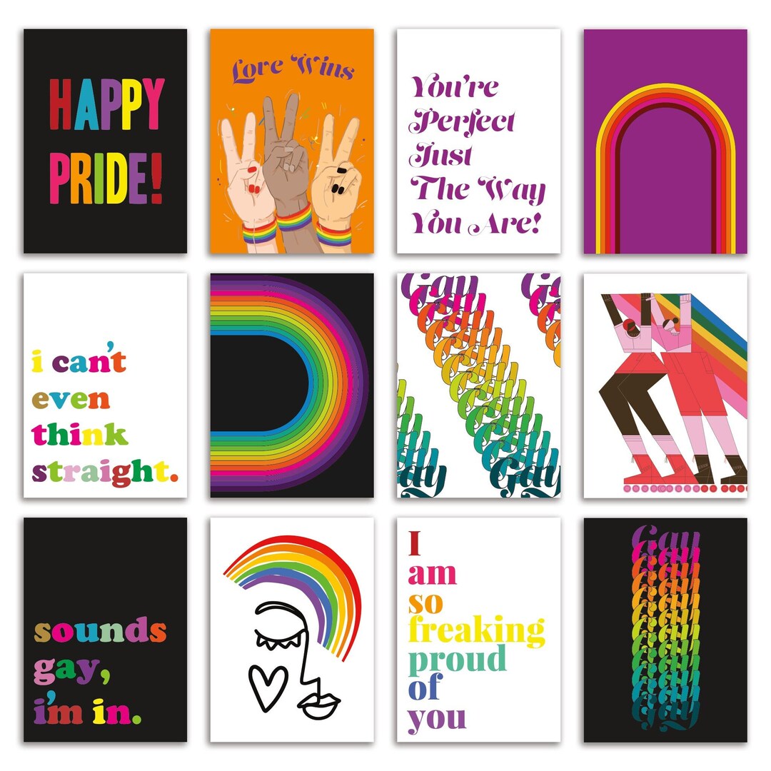 24-pack Pride Celebration Greeting Cards, LGBTQ+ Pride Notecards ...