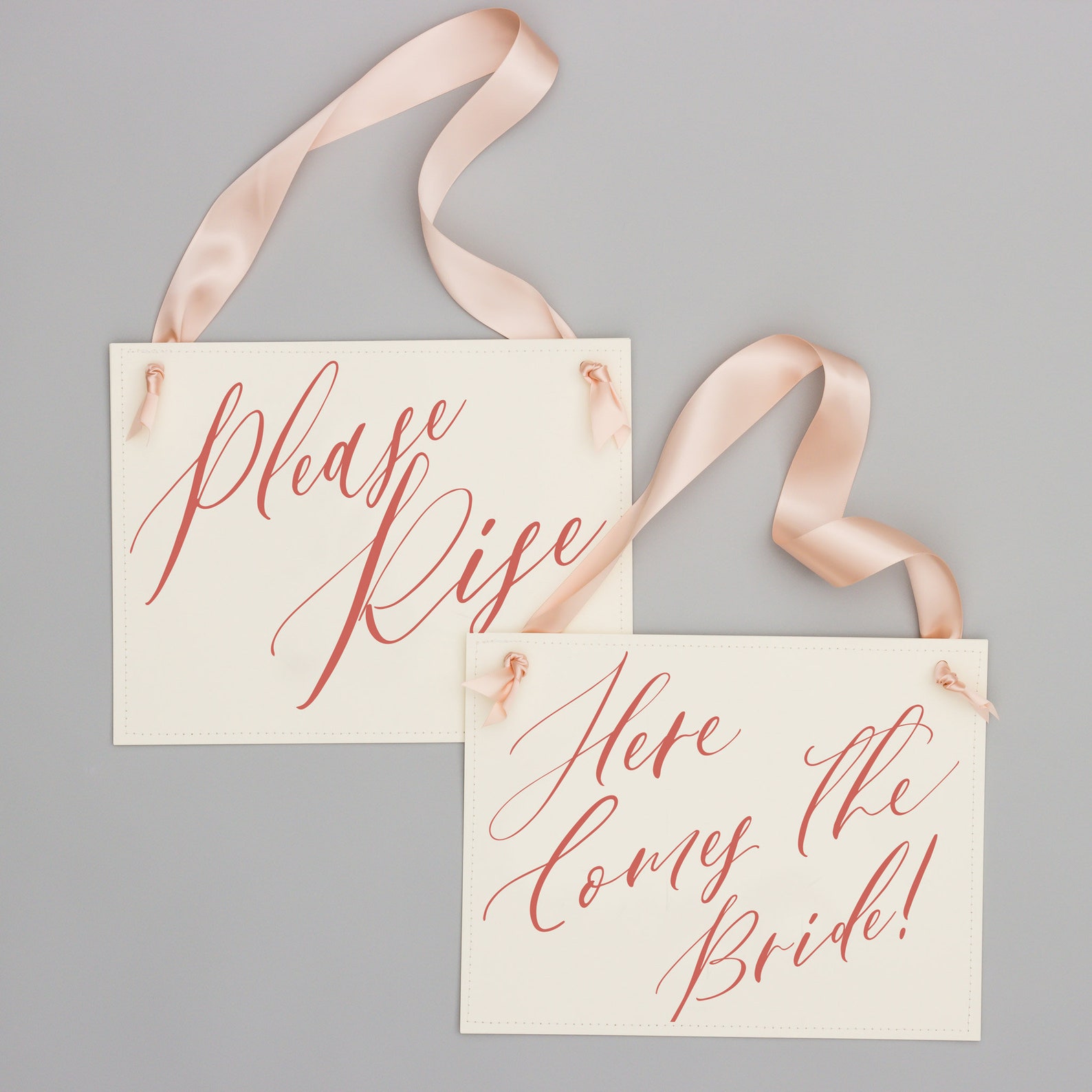 Flower Girl Ring Bearer Signs Set of 2 Wedding Signs Here - Etsy