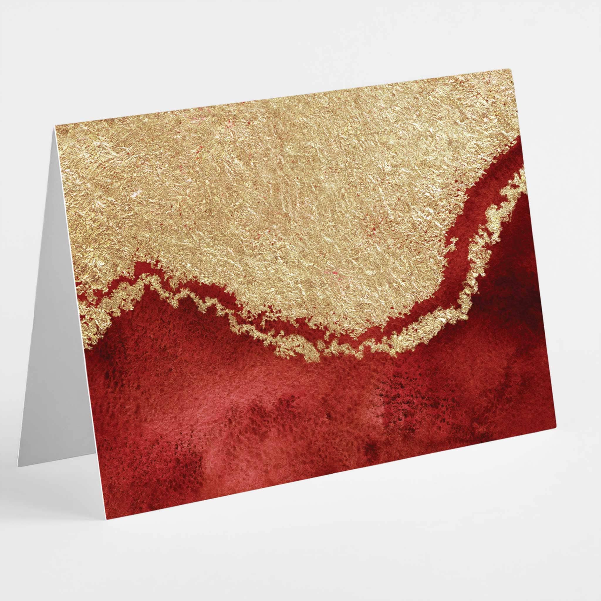 24 Ruby Red Watercolor & Gold Greeting Cards All Occasion - Etsy