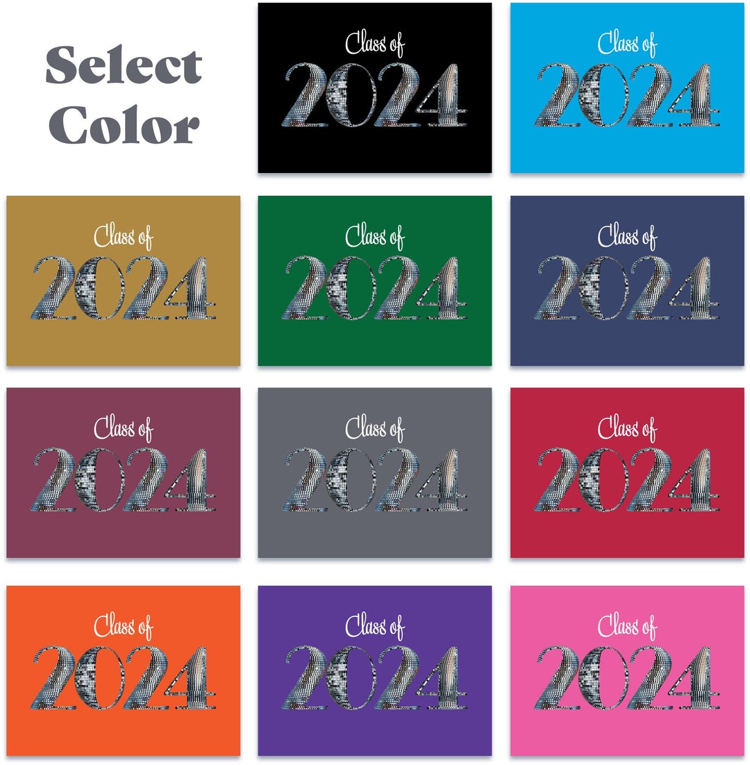 24-pack Class of 2024 Graduation Cards, Disco Ball Grad Cards ...