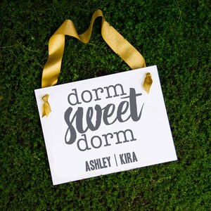 Customizable College Dorm Room Banner - Choose Ink & Ribbon, Add ...