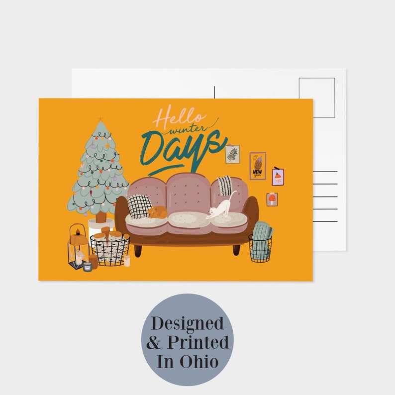 32 Retro Winter Postcards Vintage Inspired Holiday Post Cards - Etsy