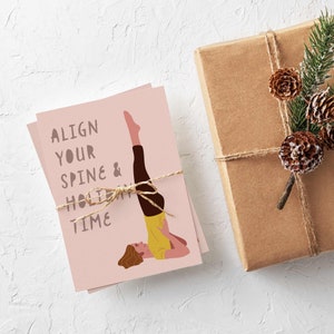 24 Yuletide Yoga Christmas Cards + Envelopes | Celebrating Diverse ...