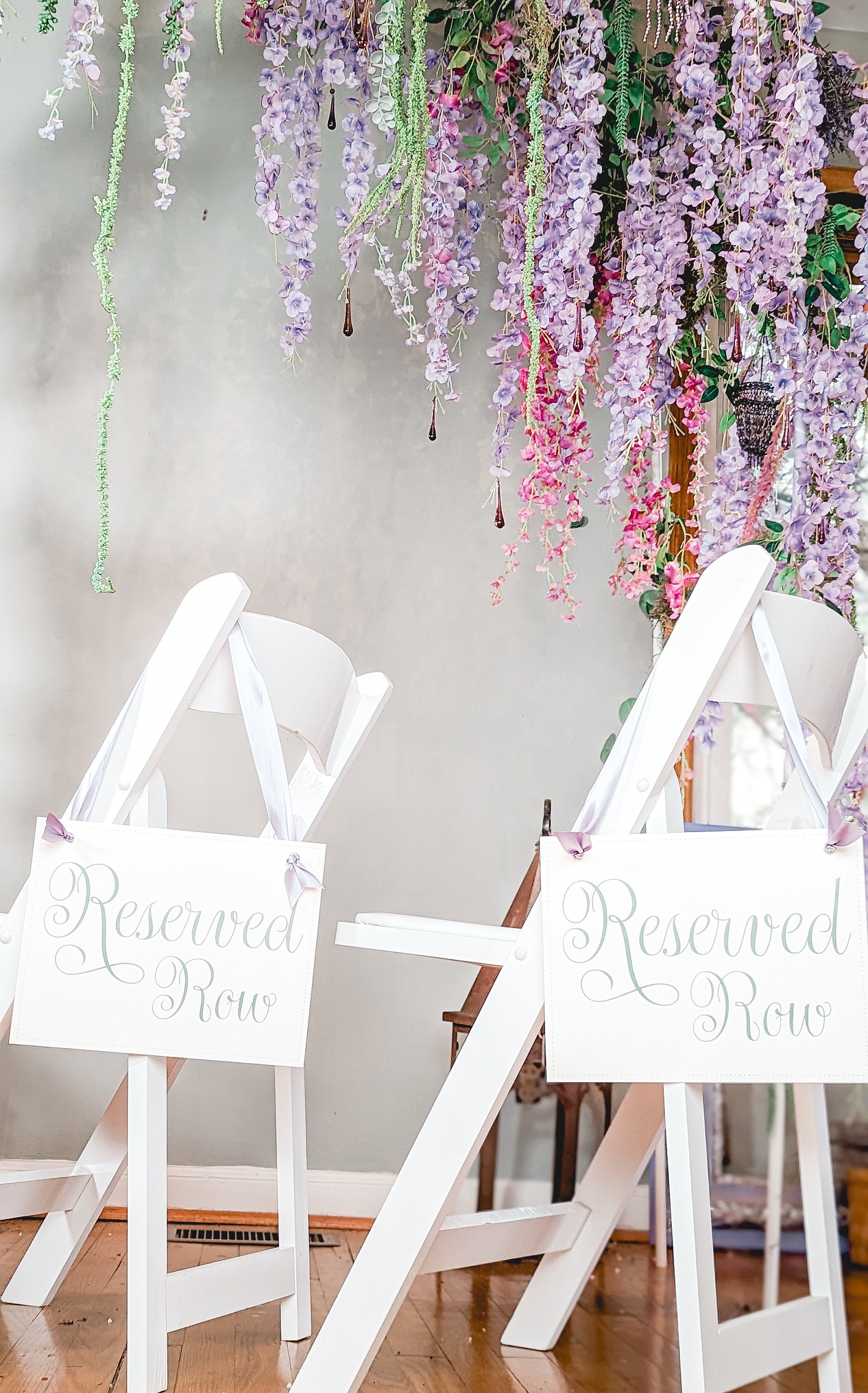 2 Reserved Row Signs | Whimsical Script Wedding Signage RR23D - 3153 - Etsy