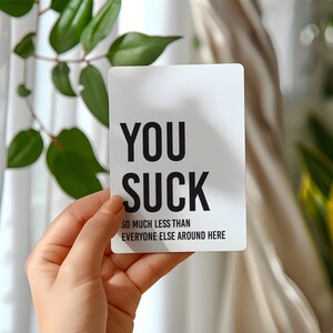 16 Funny Workplace Mantras, Hilarious Coworker Cards, Deck of Cheeky ...