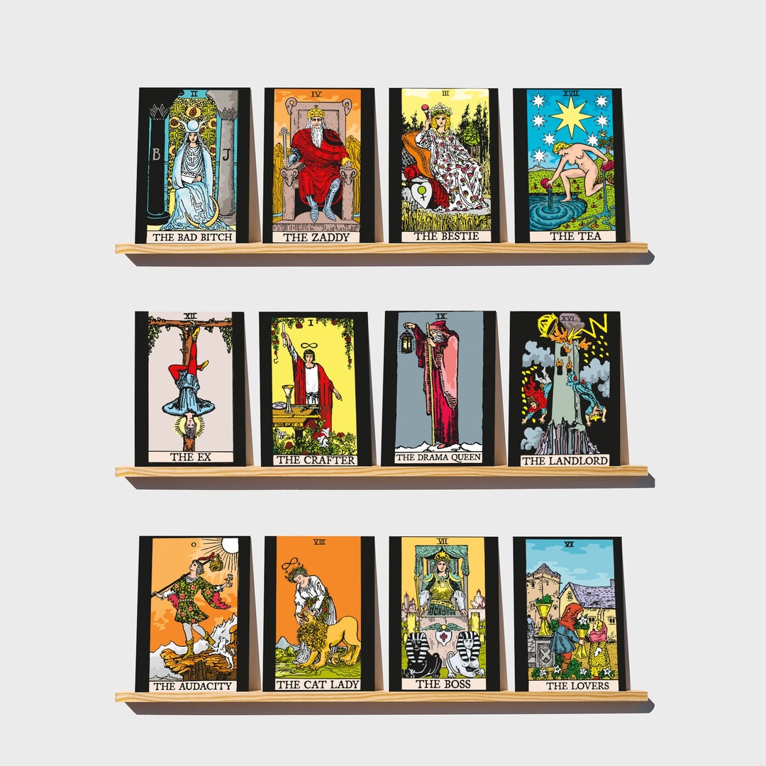24-pack Sassy Tarot Card Collection, Humorous Contemporary Archetypes ...