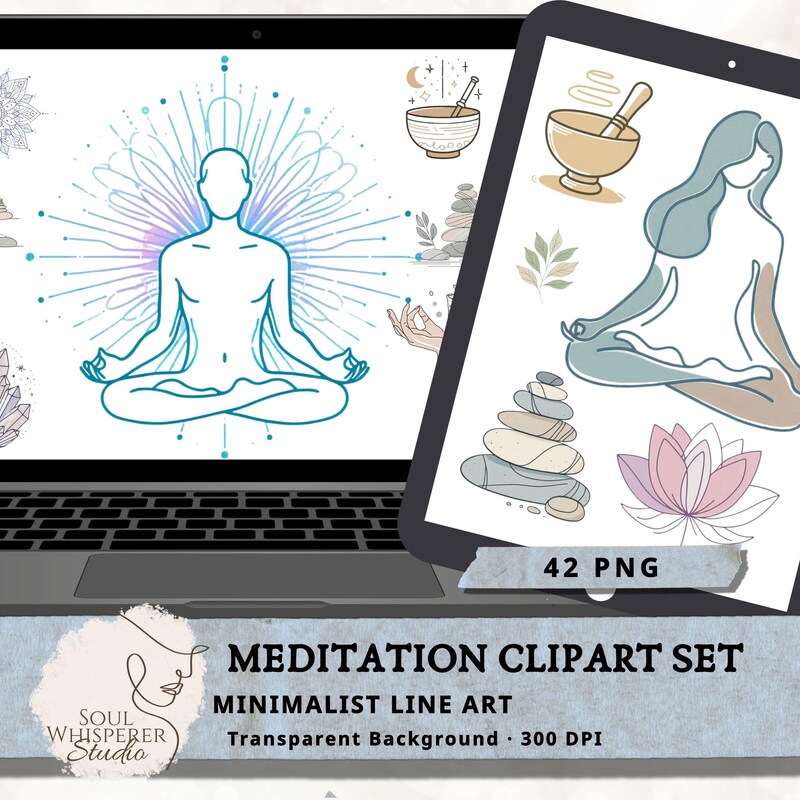 Mindfulness Clipart - Etsy