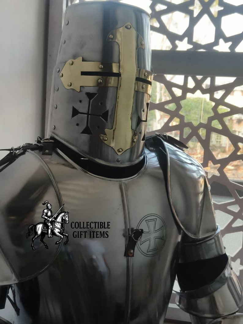 Medieval Wearable Templar Knight Full Body Armor Costume Display Set ...