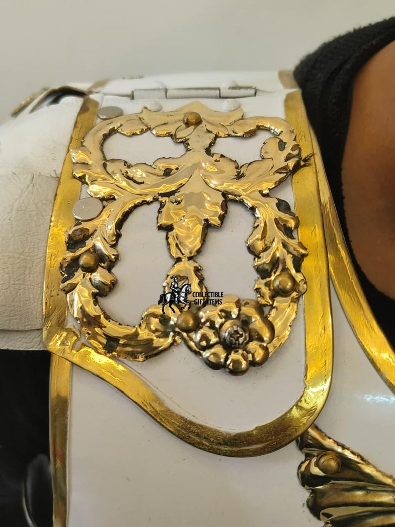 Medieval White Steel Roman Muscle Cuirass Medieval SPQR Knight Chest ...