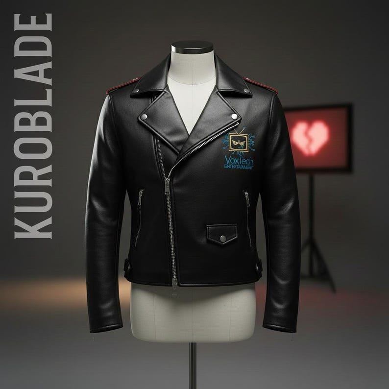 Vox Hazbin Hotel Leather Jacket - Premium Voxtech Biker Jacket ...