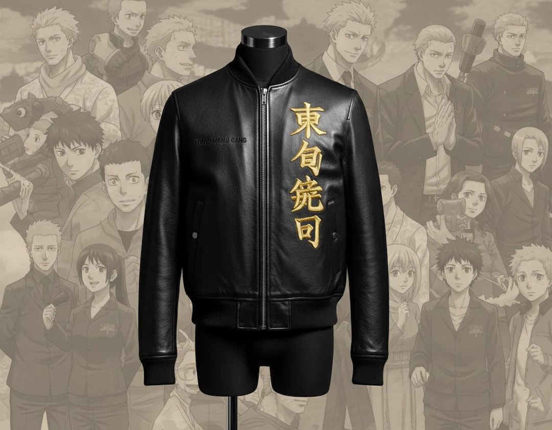 Handmade Tokyo Revengers Leather Jacket - Premium Cowhide Toman Bomber ...