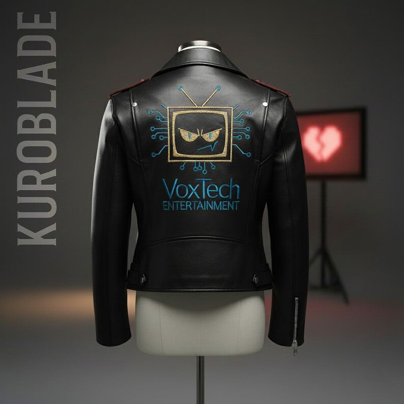 Vox Hazbin Hotel Leather Jacket - Premium Voxtech Biker Jacket ...