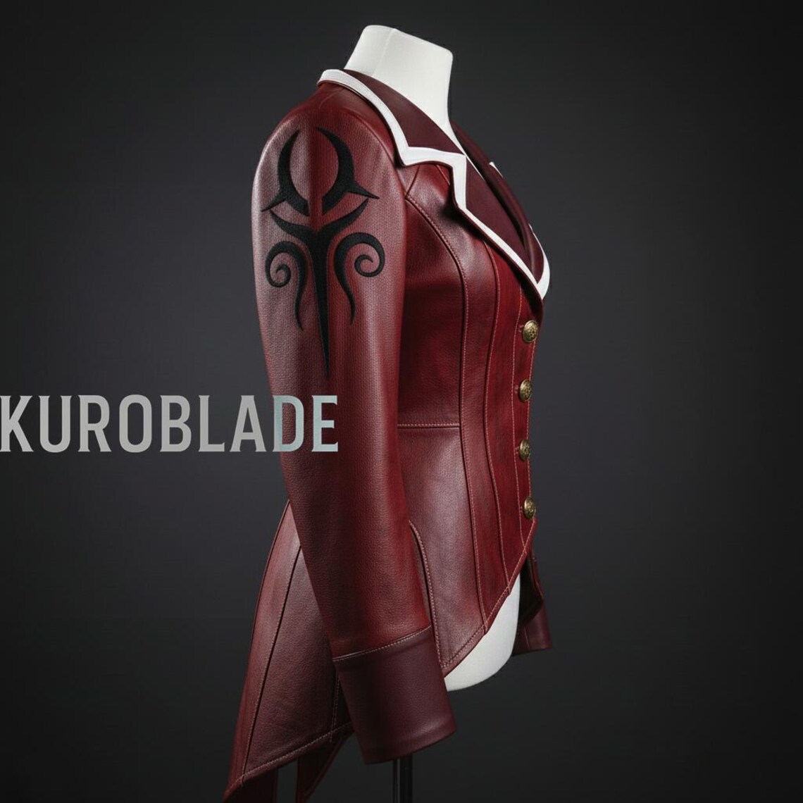 Alastor Cosplay Leather Jacket | Hazbin Hotel Demon Overlord Inspired ...