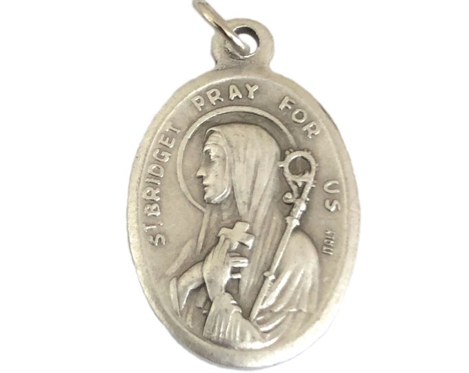 St Bridget Saint Brigid Medals Catholic Patron of Babies & Midwives - Etsy