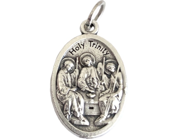 Holy Trinity Pendant Medals Virgin Mary and Jesus Catholic Gifts - Etsy